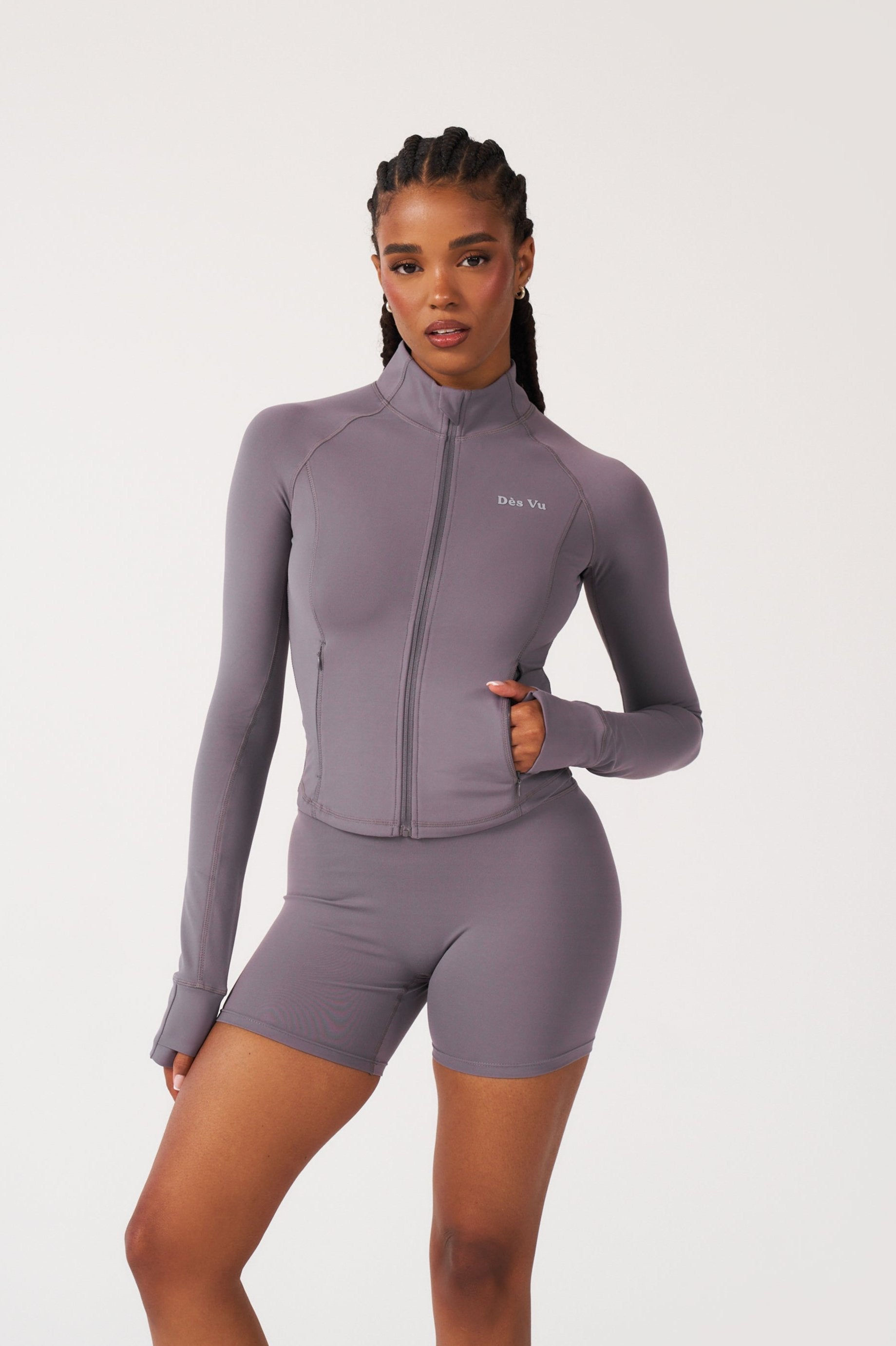 Zip Thru Jacket - Charcoal – Dès Vu