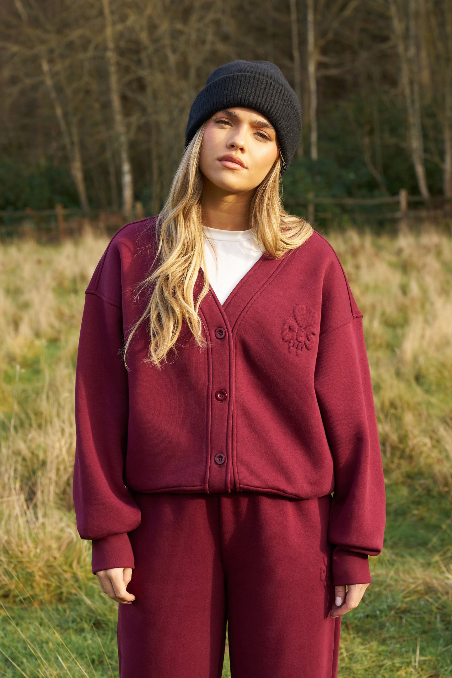 Lovers Cardigan - Burgundy – Dès Vu